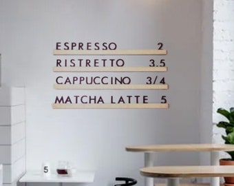 Menu Board Letters - Etsy