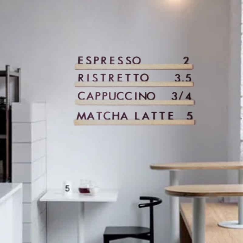 Menu Board Coffee Shop - Etsy
