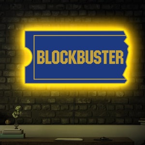 Blockbuster Neon Sign, Blockbuster Light Sign, Blockbuster Led Sign ...