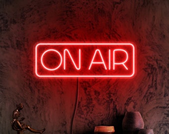 On Air Neon Light, on Air Led Sign, on Air Sign, Recording Studio Sign ...