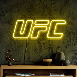 UFC Neon Light, UFC Led Sign, Ufc Logo, Fighting Neon Sign, GYM Neon ...