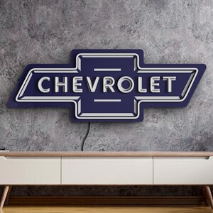 Chevrolet Neon Sign, Chevrolet Led Sign, Chevrolet Gift, Chevrolet ...