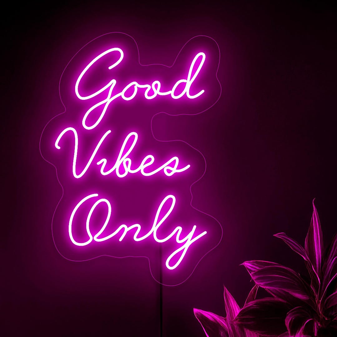 Good Vibes Only Neon Sign, Good Vibes Only Led Sign, Good Vibes Only ...