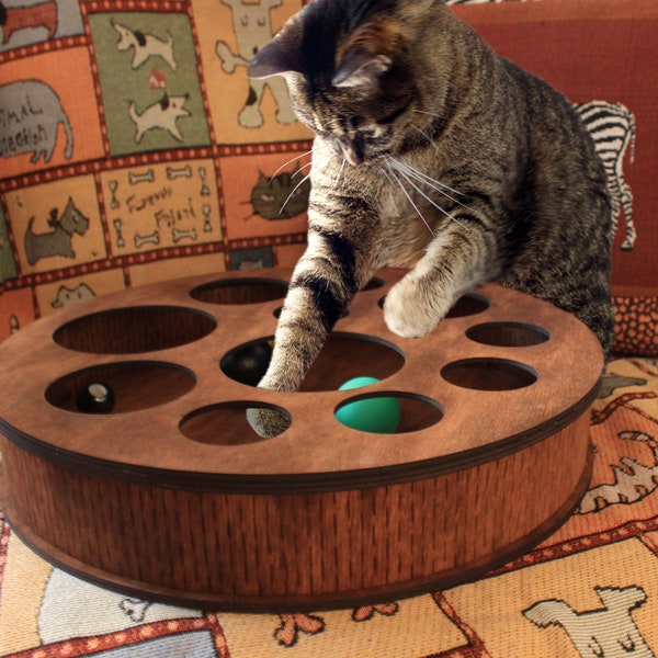 Wooden Cat Toys - Etsy