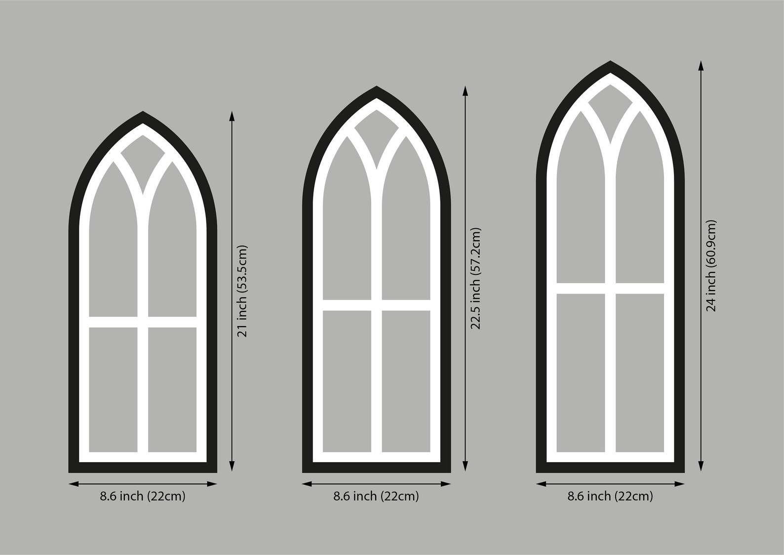 Cathedral Window Frame Arches Wall Decor Window Frame Wall - Etsy Australia