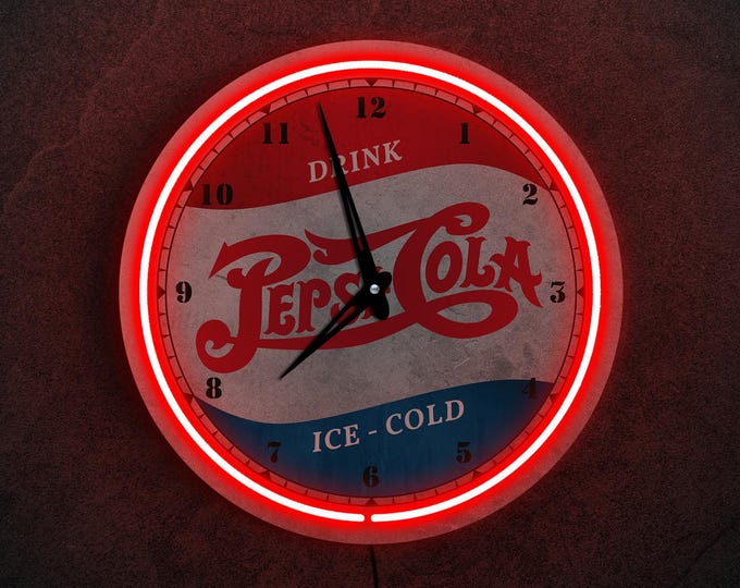 Vintage Lighted Pepsi Clock - 1960s Pam Clock - Games Room Decor - Etsy ...
