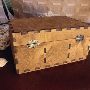 Trading Card Box Wooden Trading Card Storage Playing Cards - Etsy