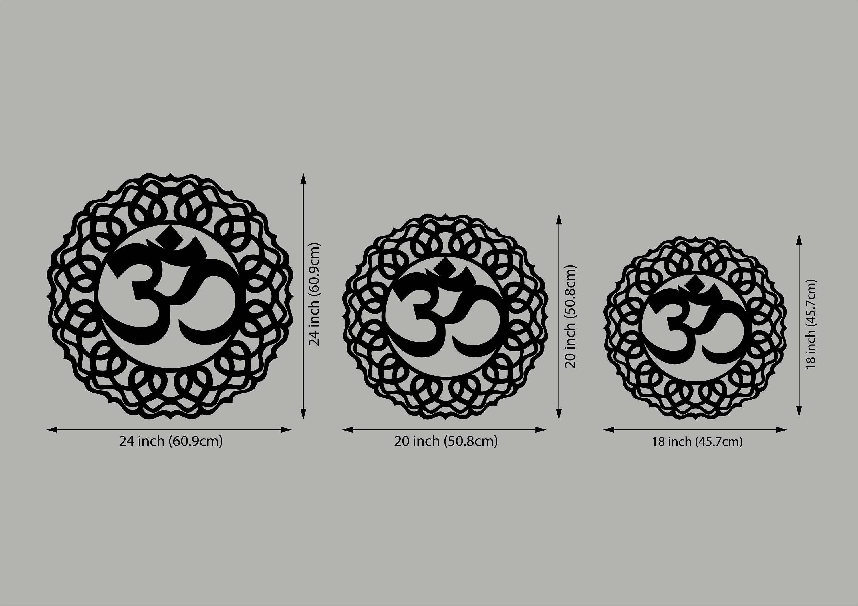 Om Wall Decor Om Wall Art Om Wood Cutout Ohm Symbol Ohm | Etsy