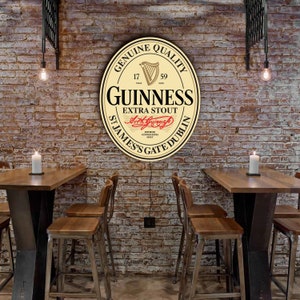 Guinness Neon Sign, Guinness Led Sign, Guinness Light, Guinness Beer ...