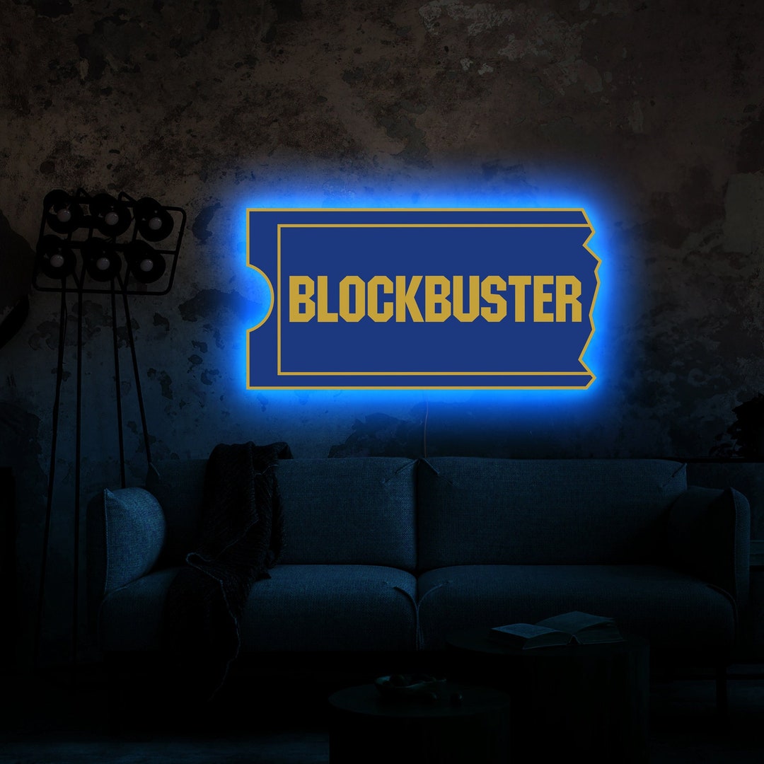 Blockbuster Neon Sign, Blockbuster Light Sign, Blockbuster Led Sign ...
