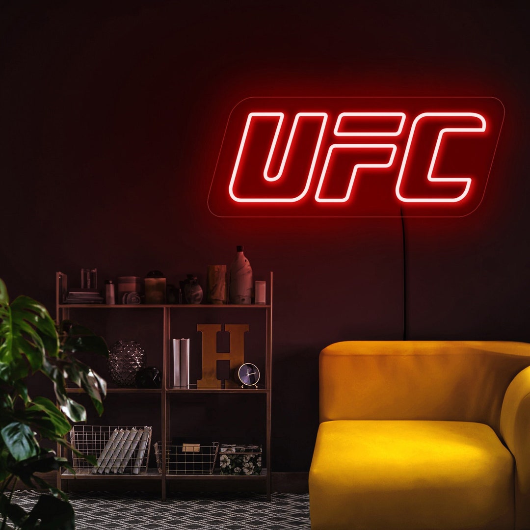 UFC Neon Light, UFC Led Sign, Ufc Logo, Fighting Neon Sign, GYM Neon ...