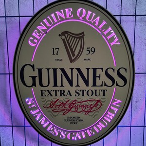 Guinness Neon Sign, Guinness Led Sign, Guinness Light, Guinness Beer ...