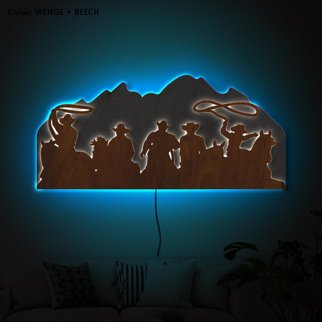 Cowboy Neon Sign, Western Light up Signs, Rodeo Neon Sign, Neon Home ...