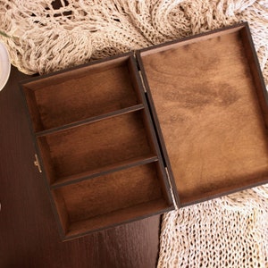 Trading Card Box Wooden Trading Card Storage Playing Cards - Etsy