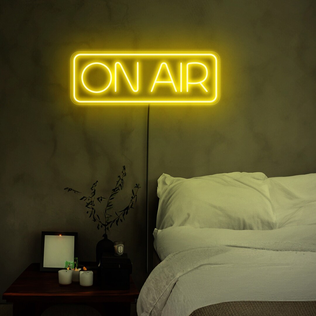 On Air Neon Light, on Air Led Sign, on Air Sign, Recording Studio Sign ...