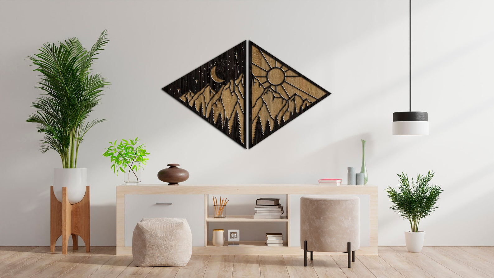 Sun and Moon Wall Art Sun and Moon Wall Decor Sun and Moon - Etsy