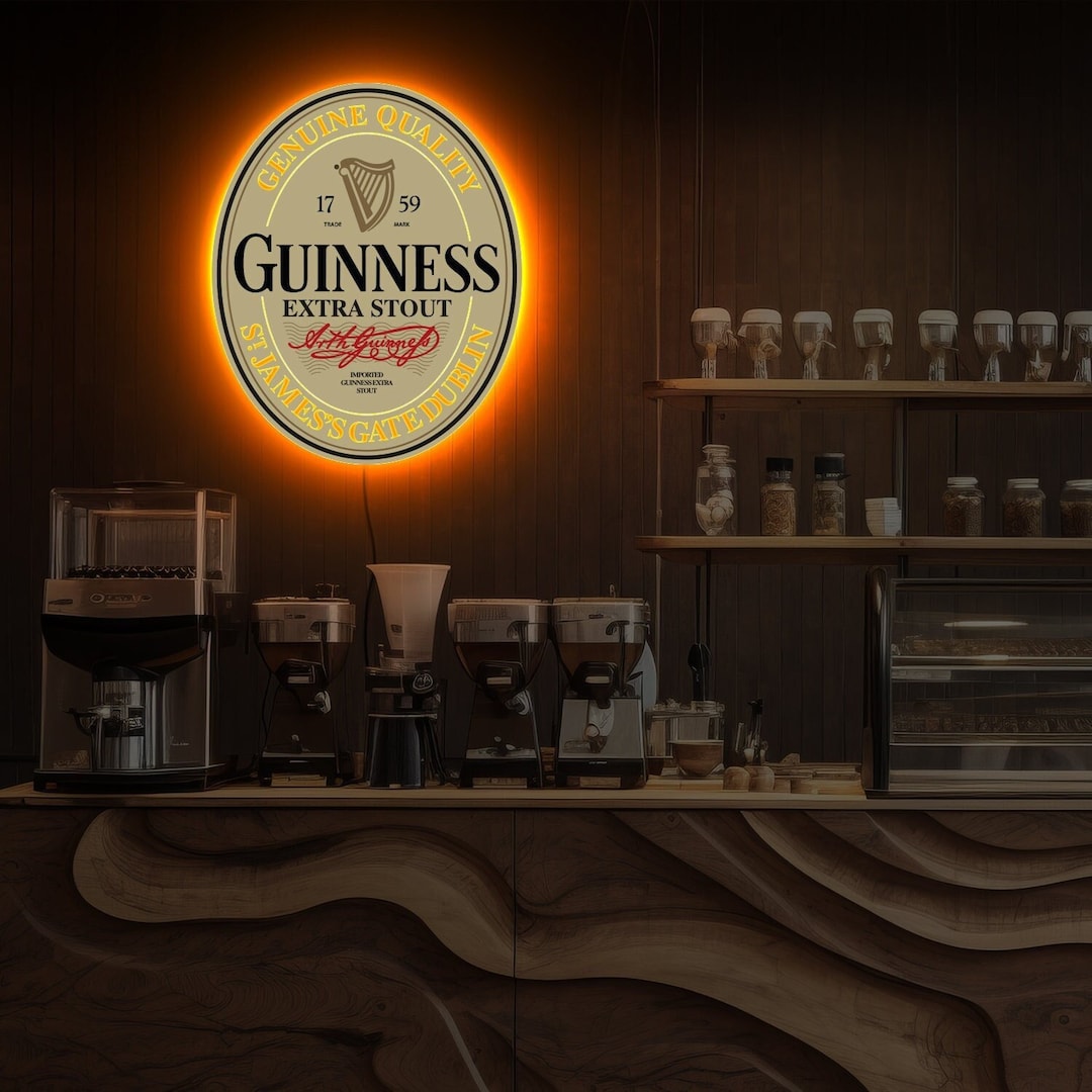 Guinness Neon Sign, Guinness Led Sign, Guinness Light, Guinness Beer ...