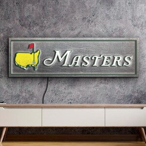 Masters Neon Light, Golf Led Sign, Masters Tournament Light Sign, Golf ...