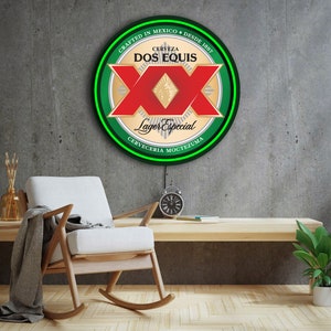 Dos Equis Neon Sign, Dos Equis Light Sign, Dos Equis Logo, Beer Neon ...