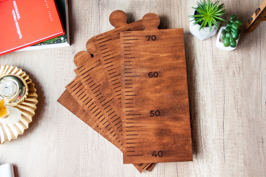 Engraved Growth Chart Ruler, Personalized Growth Chart Wood, Wooden ...