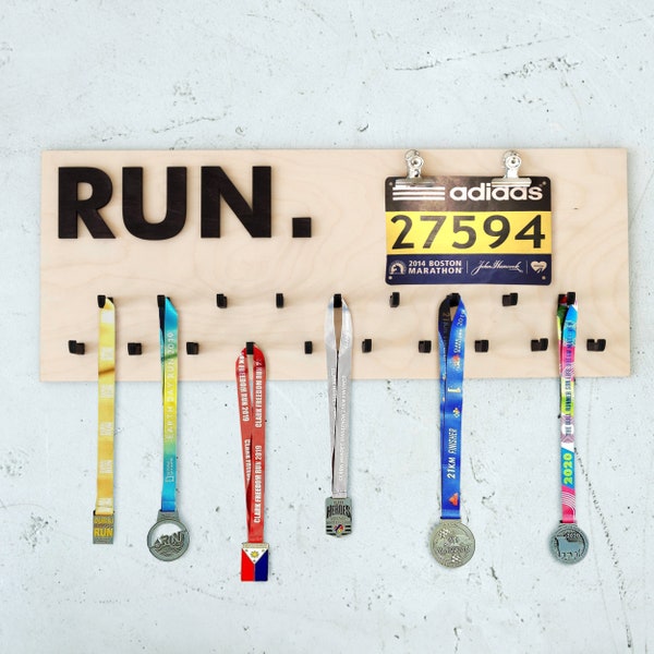 Wood Runner Medal - Etsy