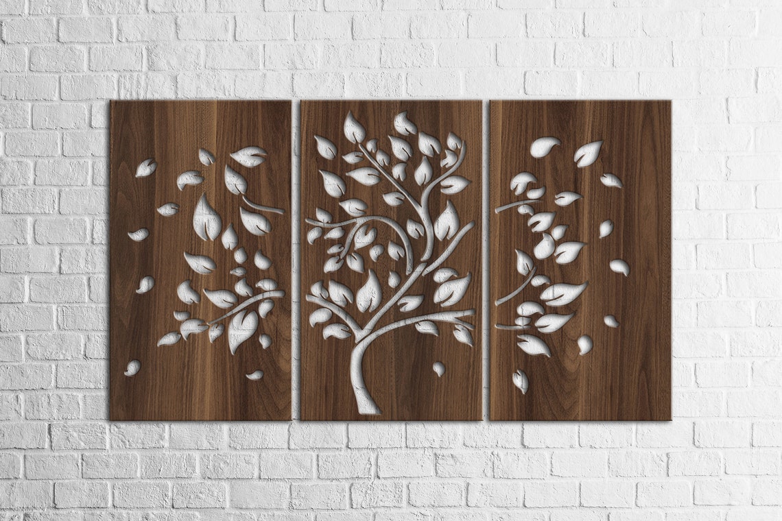 Tree Wood Wall Art Tree Wooden Art Wall Decor Wood Panel - Etsy