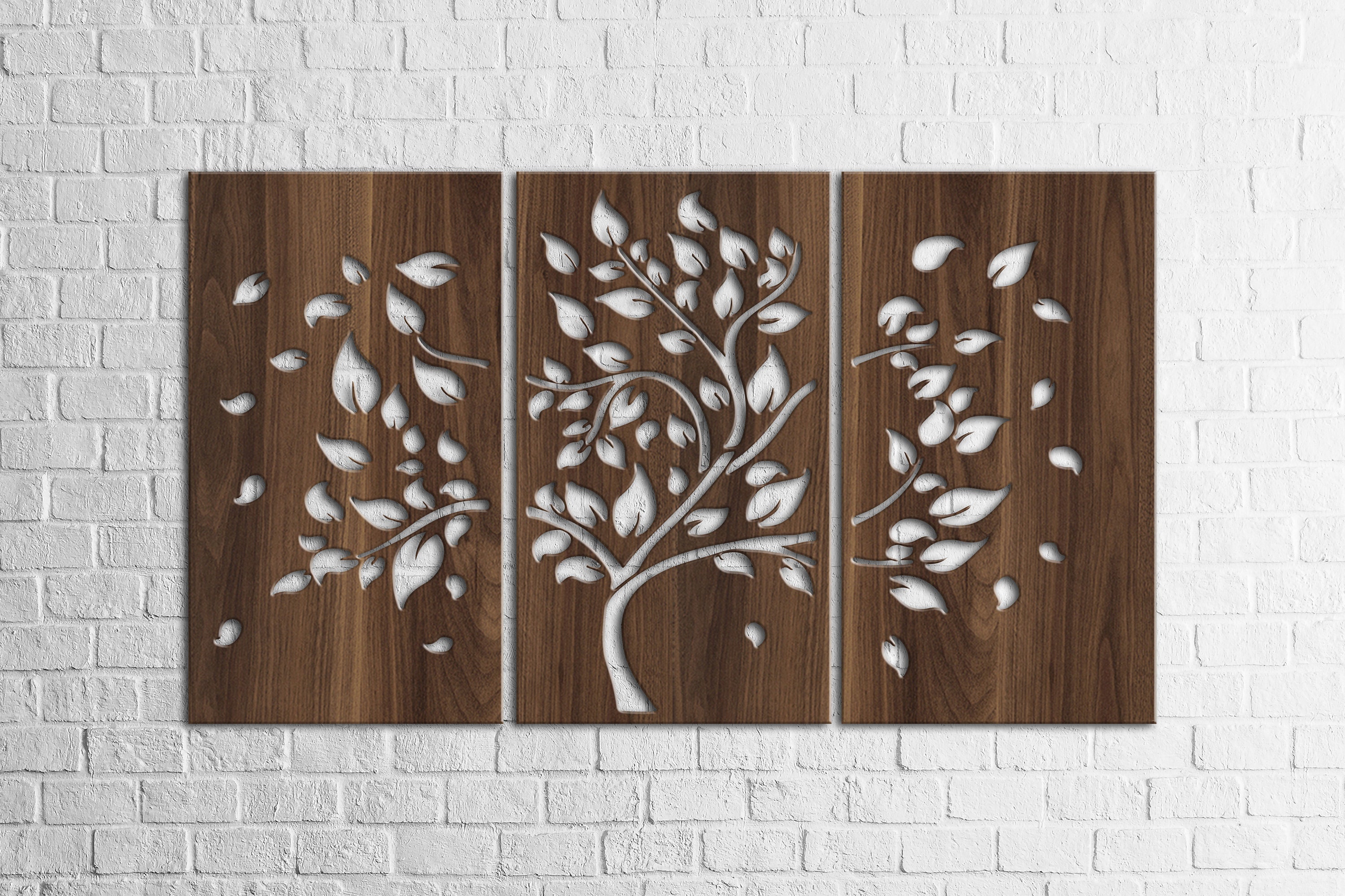 Tree Wood Wall Art Tree Wooden Art Wall Decor Wood Panel - Etsy