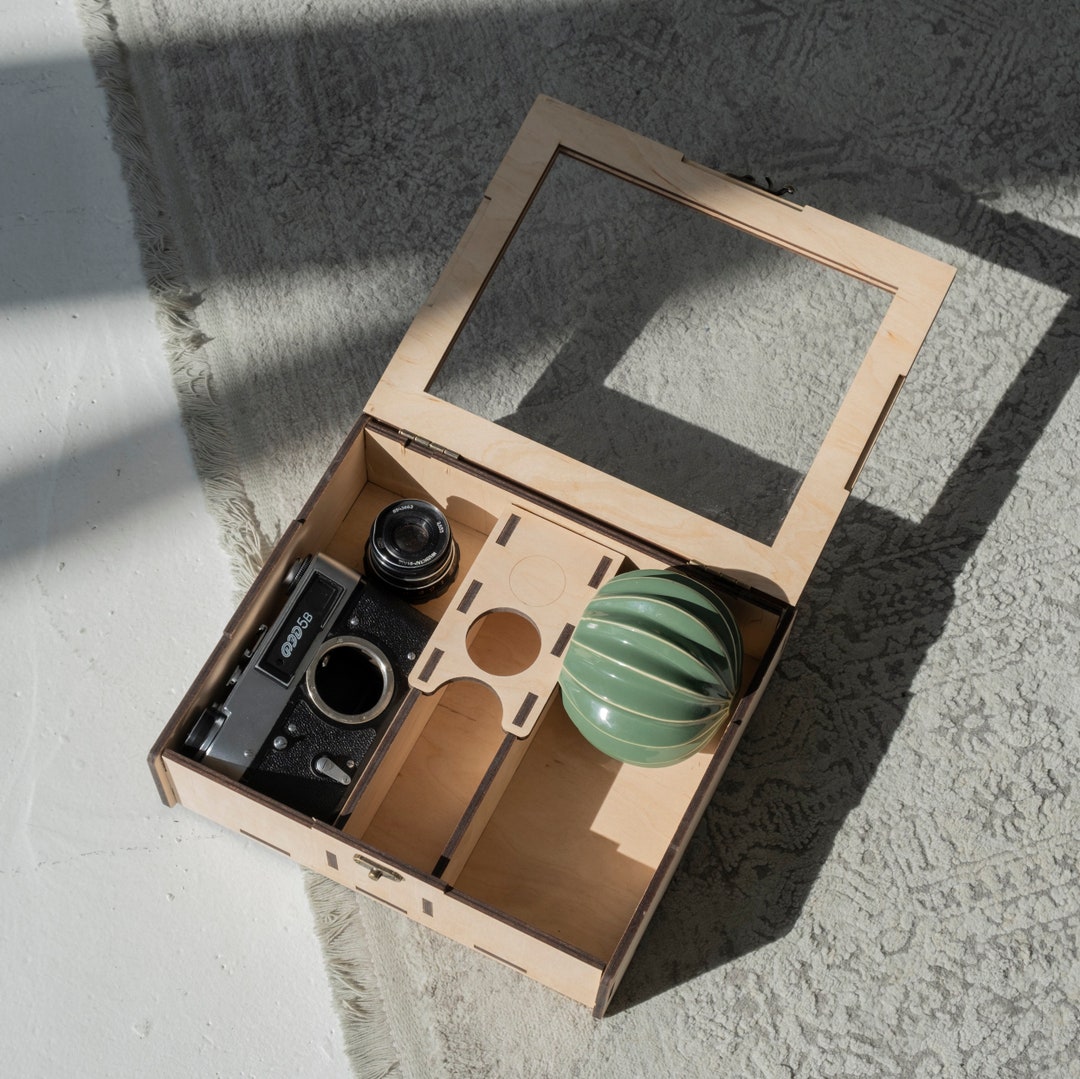 Wooden Box With Dividers, Keepsake Box Memories, Wood Box With ...