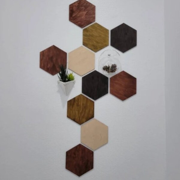 Hexagon Wall Art - Etsy