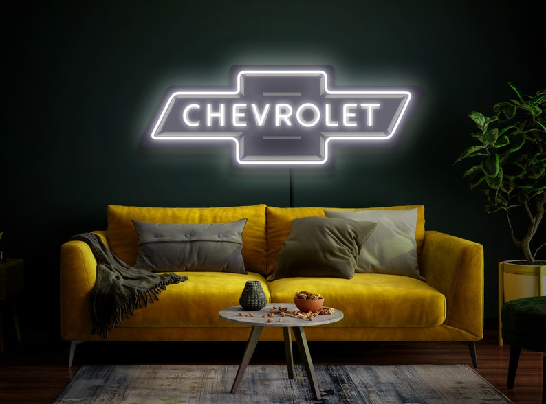 Chevrolet Neon Sign, Chevrolet Led Sign, Chevrolet Gift, Chevrolet ...