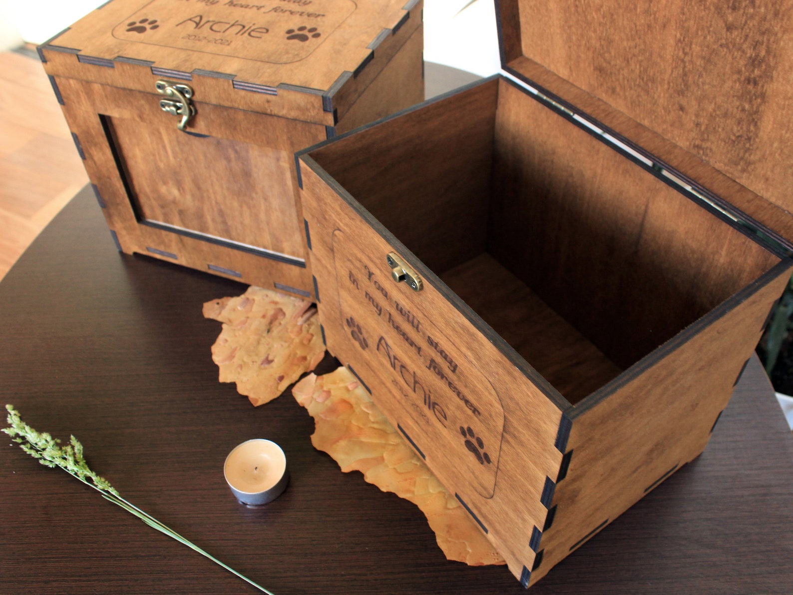 Custom Pet Memory Box Personalized Pet Memorial Box - Etsy