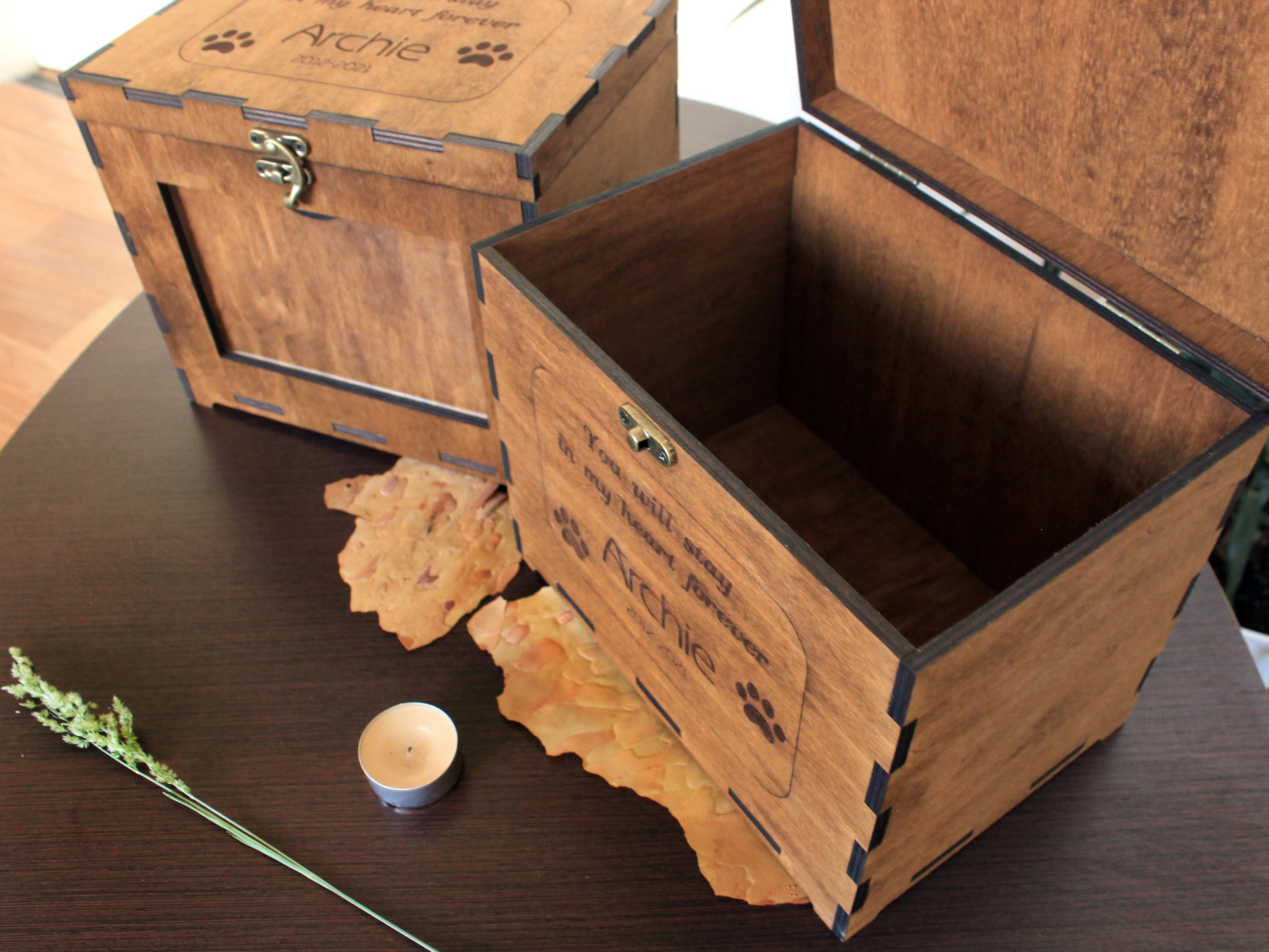 Custom Pet Memory Box Personalized Pet Memorial Box - Etsy