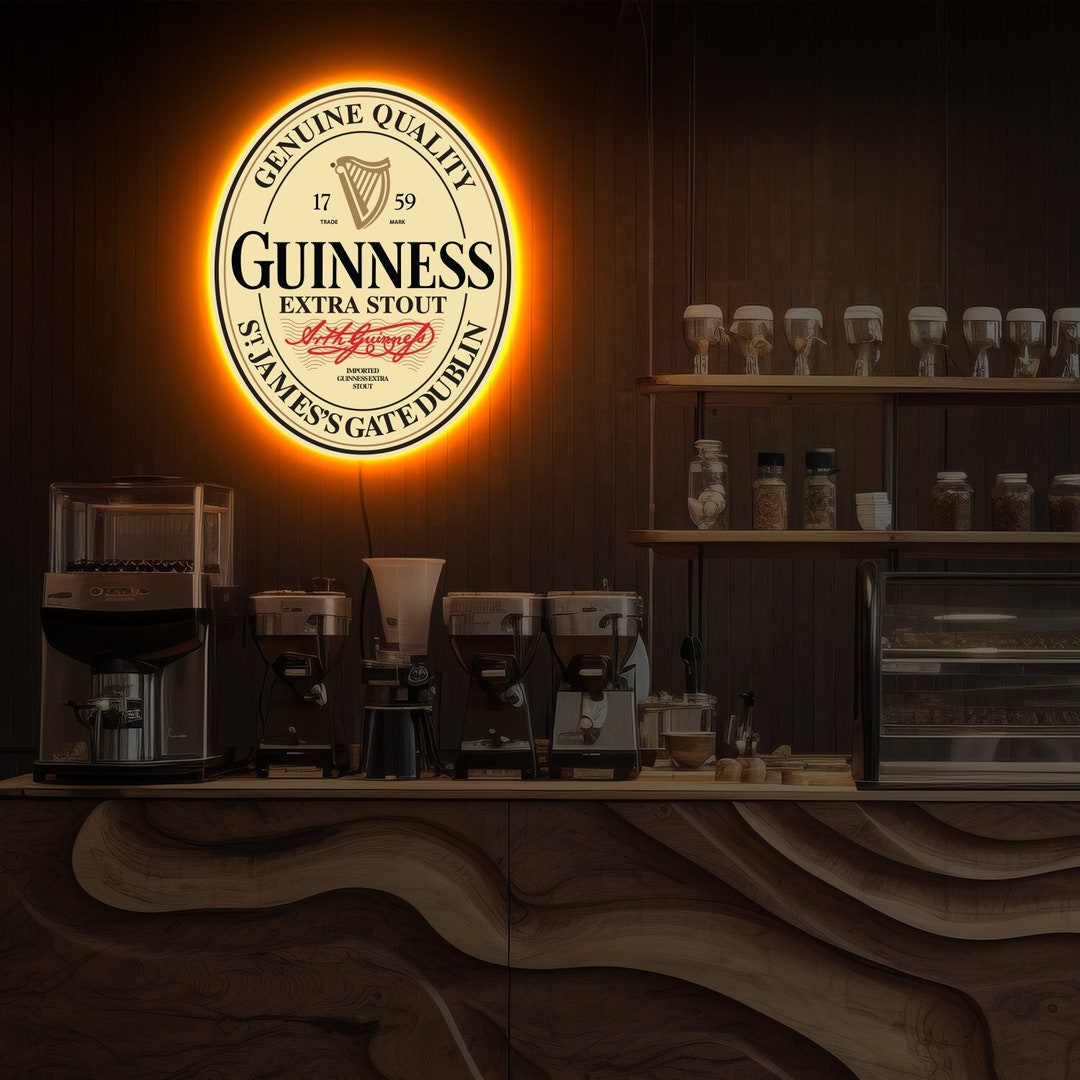 Guinness Neon Sign, Guinness Led Sign, Guinness Light, Guinness Beer ...