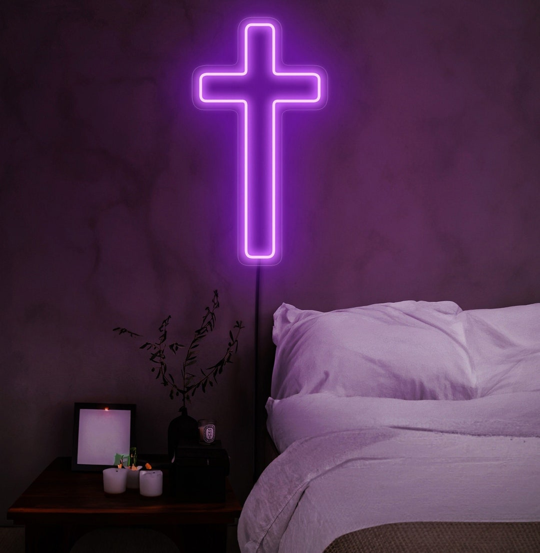 Cross Led Sign, Cross Neon Sign, Jesus Neon Sign, Christian Neon Sign ...