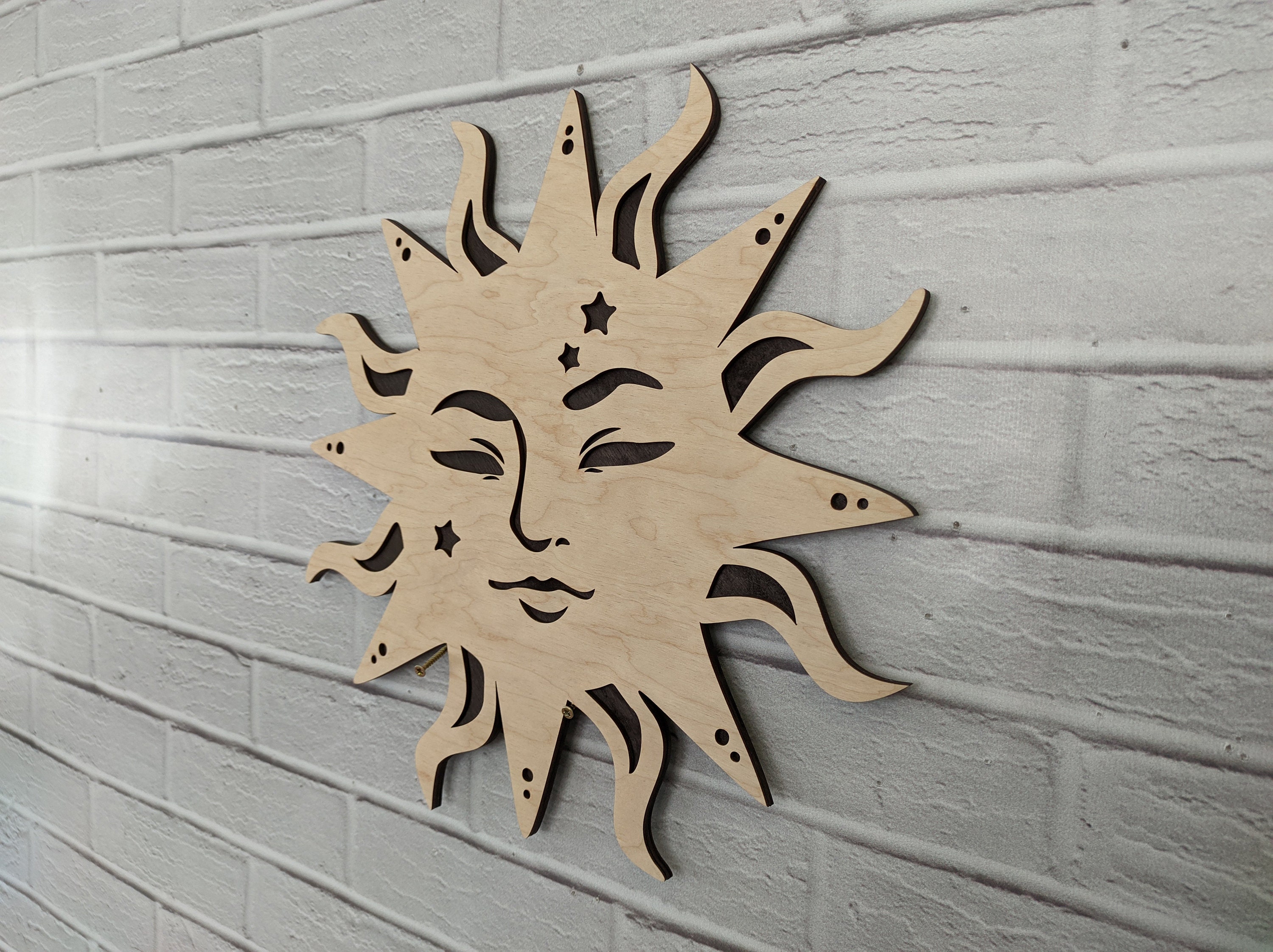 Sun and moon wall art Sun and moon wall decor Sun and moon | Etsy