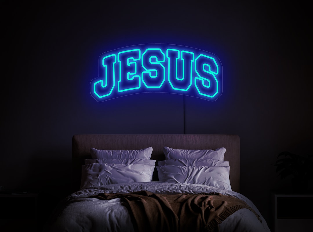 Jesus Neon Sign, Jesus Led Sign, Jesus Light Sign, Christian Neon ...