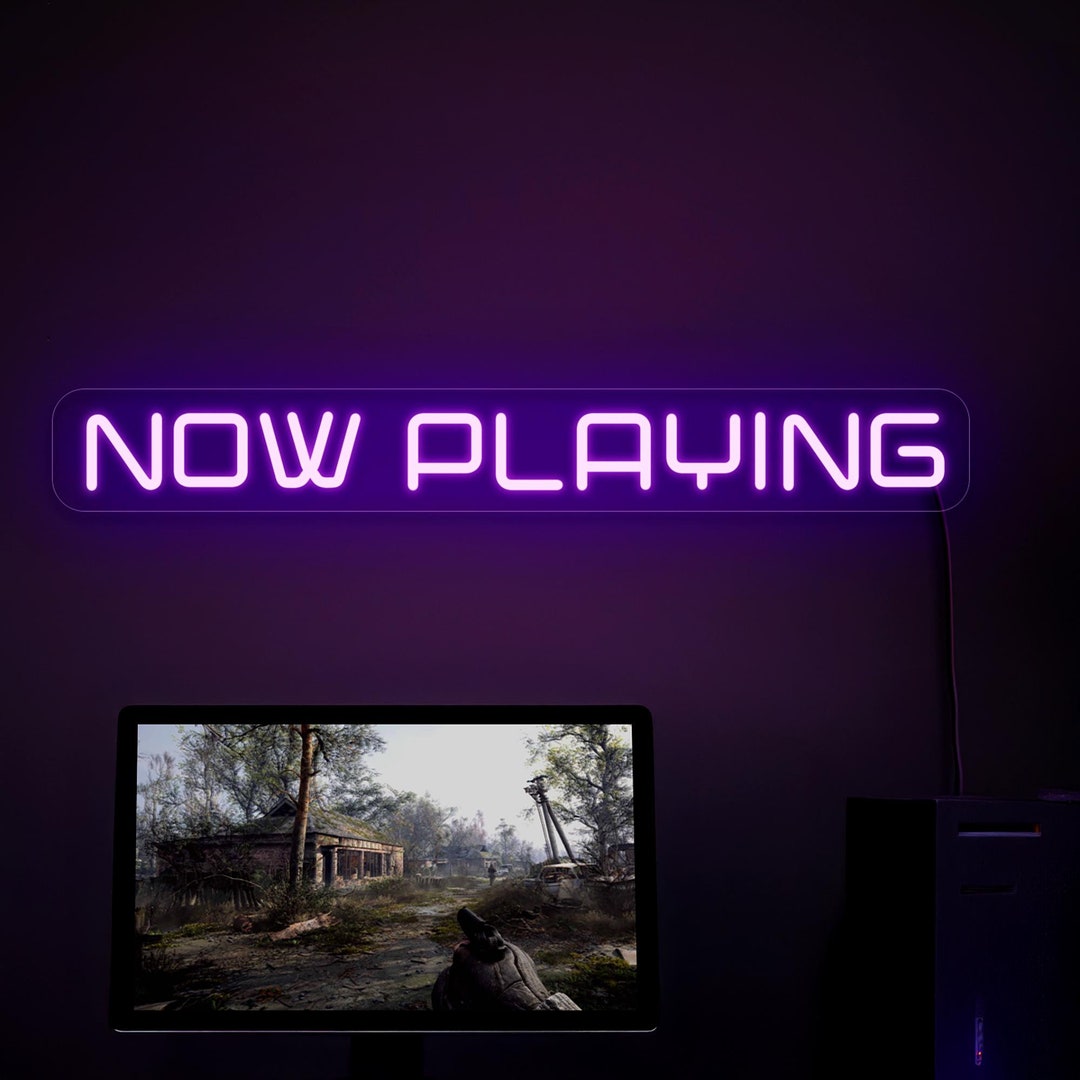Now Playing Neon Sign, Now Playing Led Sign, on Air Neon Sign, Music ...