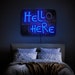 Hello There Neon Sign, Hell Here Neon Sign, Halloween Neon Sign, Decor ...