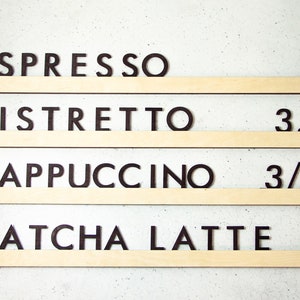 Menu Board Coffee Shop,wood Menu Board,coffee Shop Menu Board,letter ...