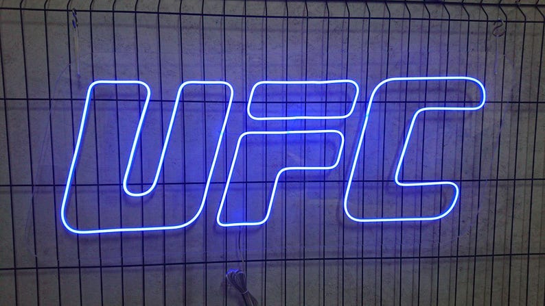 UFC Neon Light, UFC Led Sign, Ufc Logo, Fighting Neon Sign, GYM Neon ...
