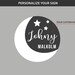 Moon and Stars Name Sign Moon and Stars Nursery Sign Moon - Etsy
