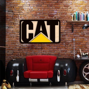 Caterpillar Neon Sign, Caterpillar Logo Sign, Caterpillar Led Sign ...