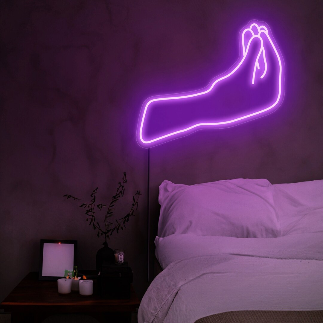 Italian Hand Neon Sign, Italian Hand Led Sign, Gesture Neon Sign, Hand ...