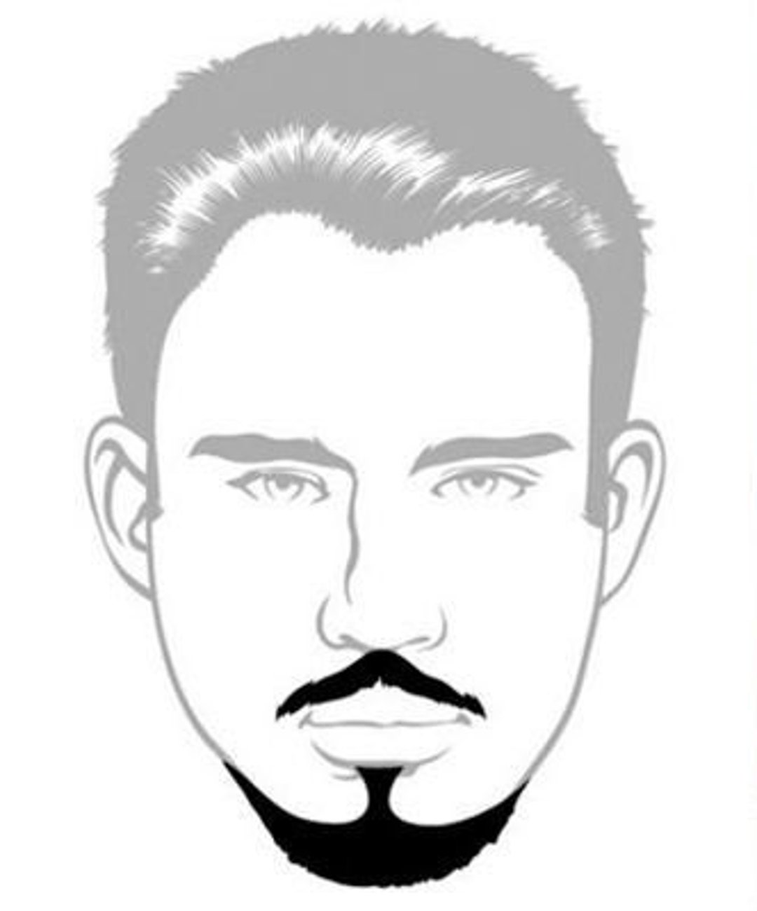 Realistic Fake Moustache and Small Beard Set for Skye. - Etsy