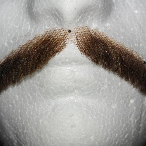 Realistic Fake Moustache Human Hair Full Hand Made - Etsy