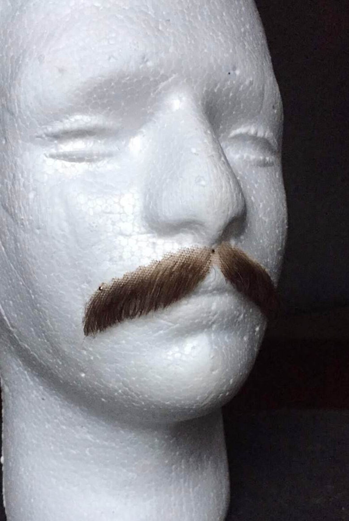 Realistic Fake Moustache. Human Hair Full Hand Made for Film | Etsy