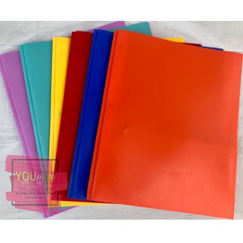 Personalized Folders/3 Prong Folders/pocket Folders/custom - Etsy