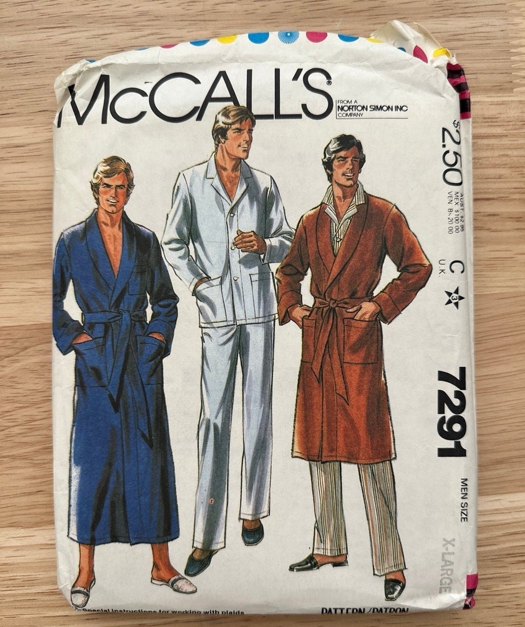 4 Vintage Men’s Clothing Patterns - Etsy