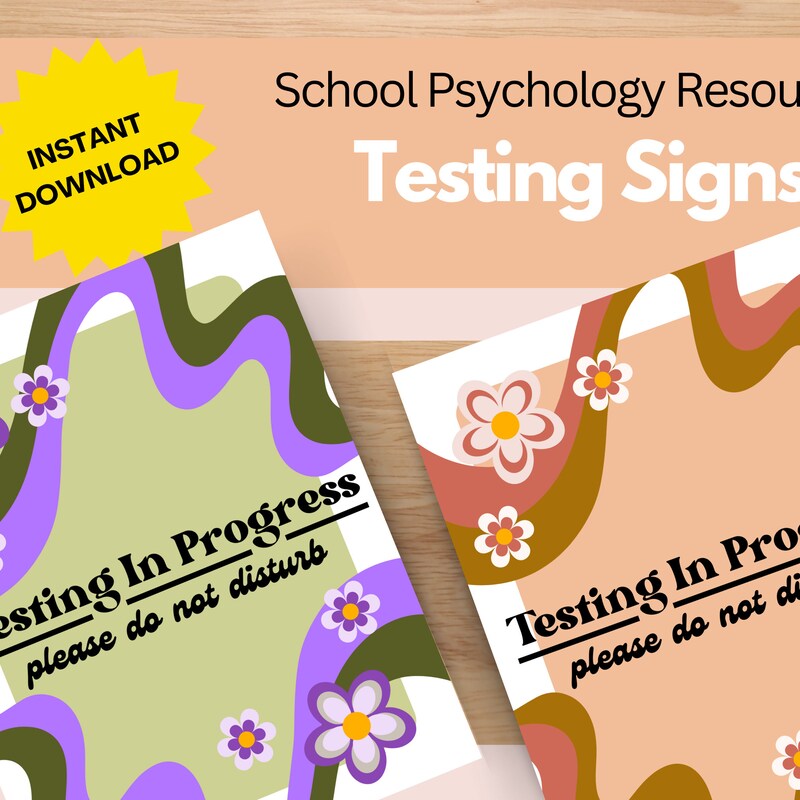 Testing in Progress Sign - Etsy