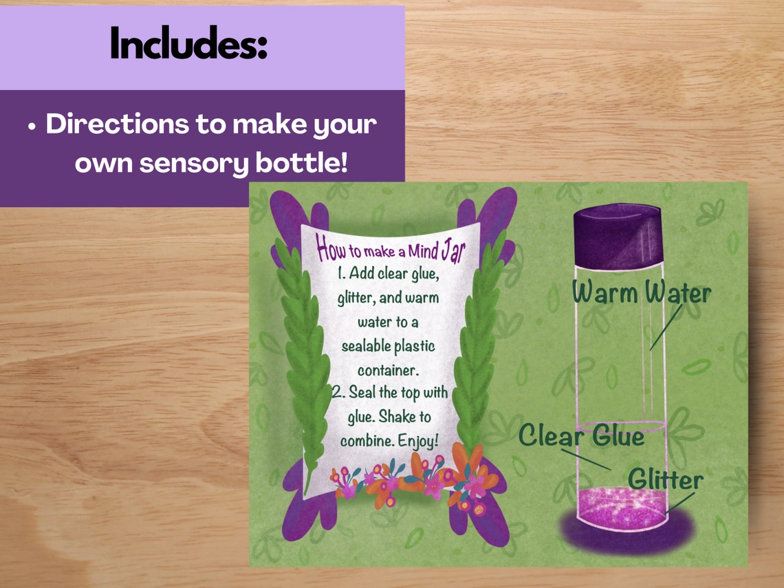 Calm Down Bottle Social Story, Sensory Bottle Social Story, Social ...